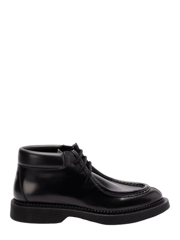 Saint Laurent Arno Lace-up Ankle Boots - Black
