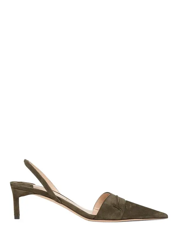 TOM FORD Eva Suede Slingback Pumps - Green 1e055