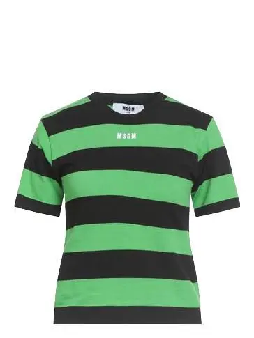 MSGM Striped Printed T-shirt - Green