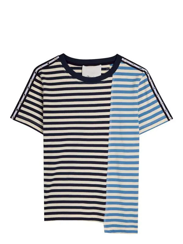 3.1 Phillip Lim Striped Cotton T-shirt - Stripe
