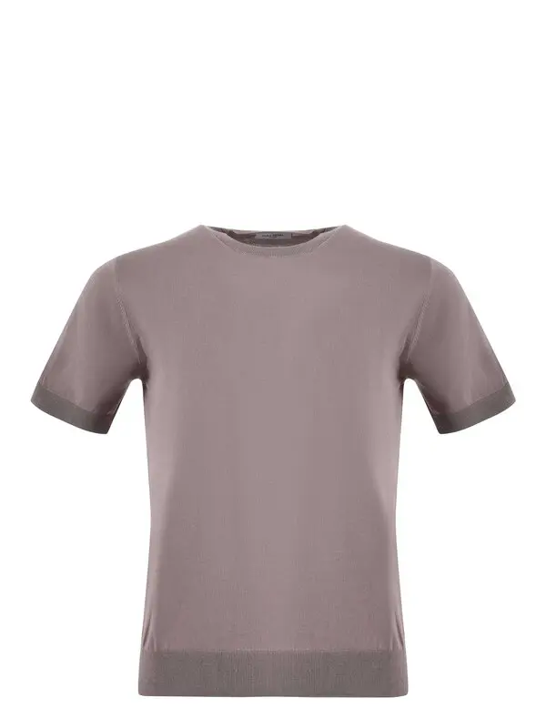 PAOLO PECORA Thread T-shirt - Fango