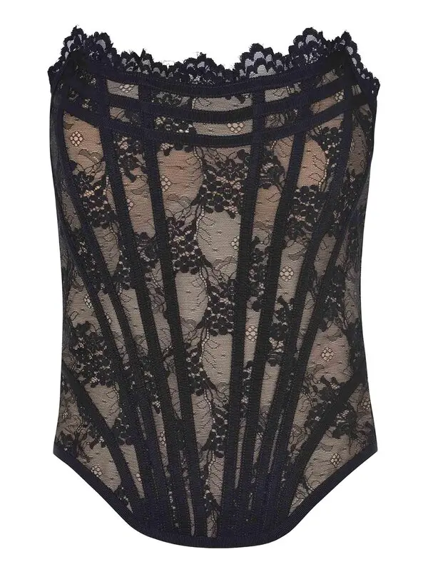 Giuseppe Di Morabito Viscose Blend Top - Black