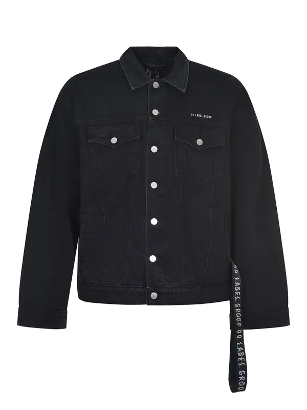 44 LABEL GROUP Denim Jacket - Black