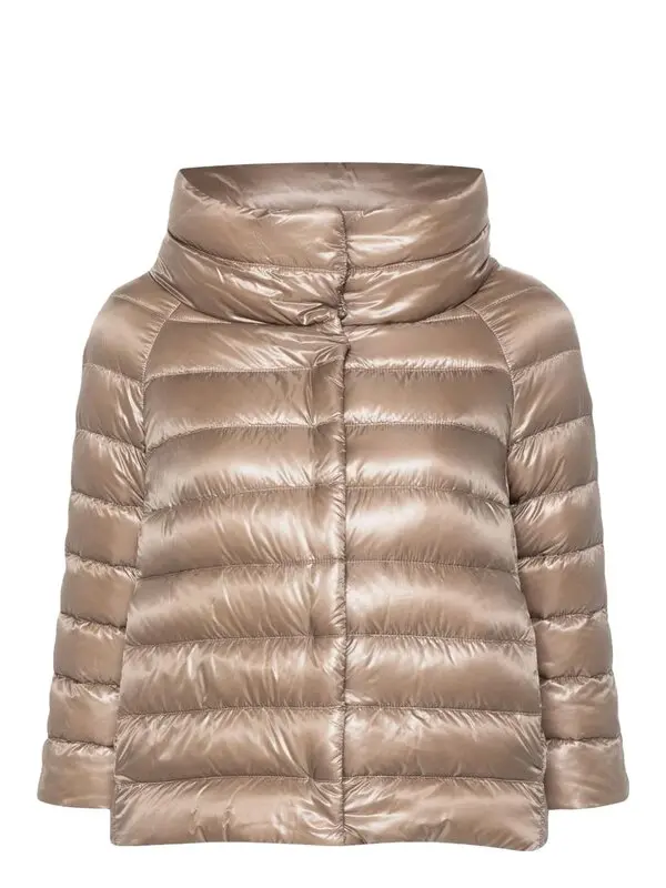 Herno Sofia Nylon Cape - Grey