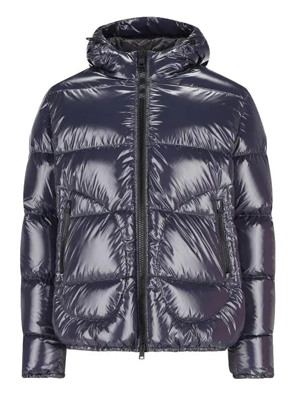 Herno Short Padded Bomber Jacket - Blue