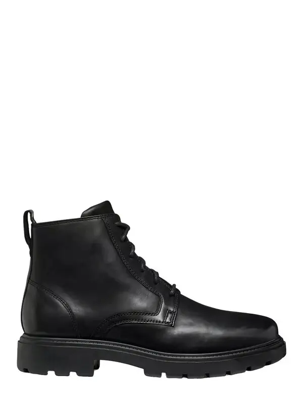 Geox Spherica Ec7 Lace-up Leather Boots - Black