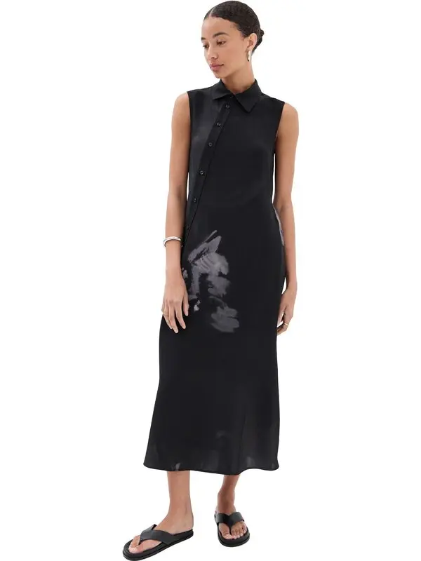 PETER DO Arlo Floral-print Silk Satin Dress - Mon Amie La Rose Noir