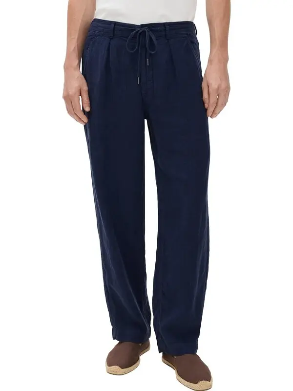 Ralph Lauren Linen Easy Pants - Navy