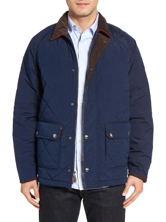 Vineyard Vines Quilted Nylon Shirt Jacket - Moonshine