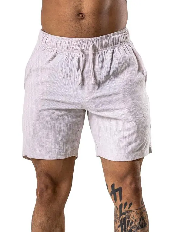 MACEOO Everyday Drawstring Shorts - White