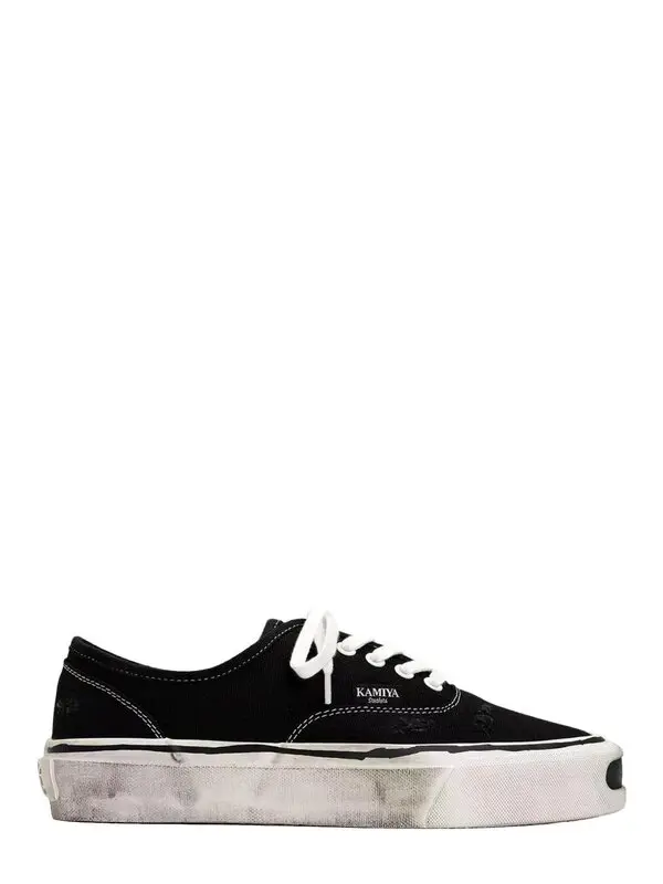 KAMIYA Herc Distressed Sneakers - Black