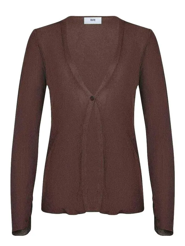 SOLOTRE Sweater In Viscose - Brown