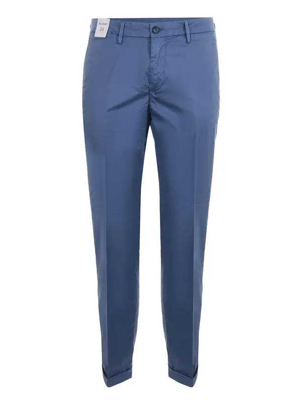 RE-HASH Stretch Cotton Trousers - White