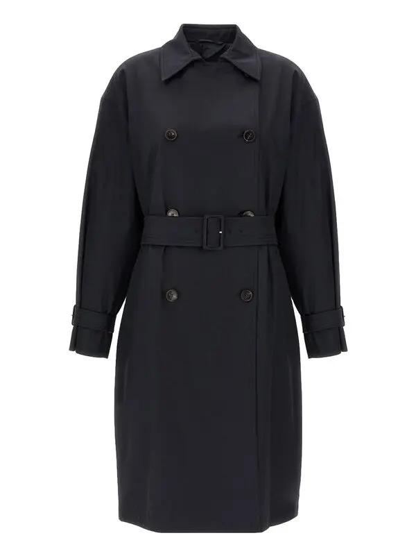 MAX MARA STUDIO Ebrien' Trench Coat - Blue