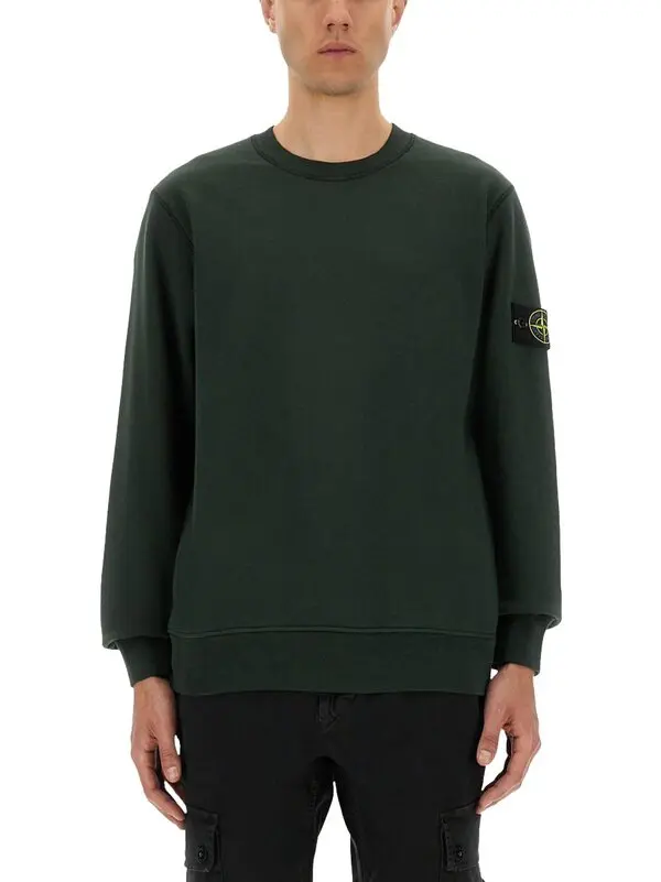 Stone Island Regular Fit Sweatshirt - Green