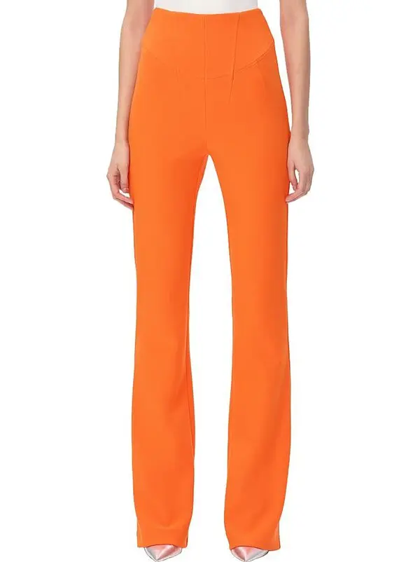 Herve Leger Priscilla Stretch Crepe Pants - Sunset