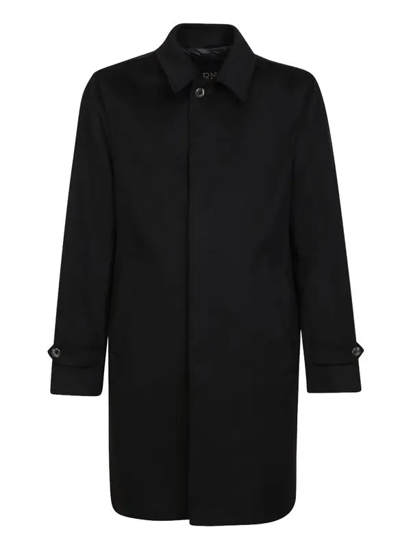 Herno Virgin Wool And Cashmere Coat - Black