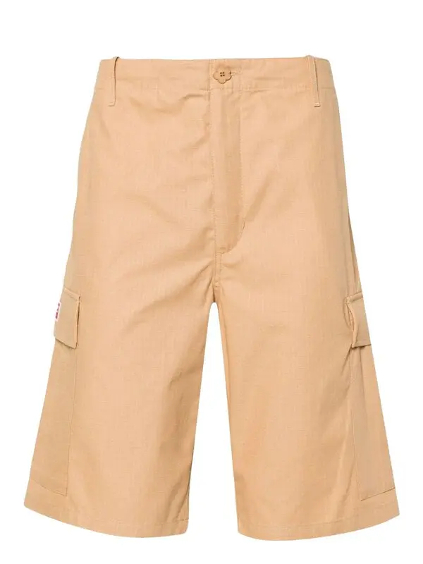 Kenzo Caramel Cotton Shorts - Brown