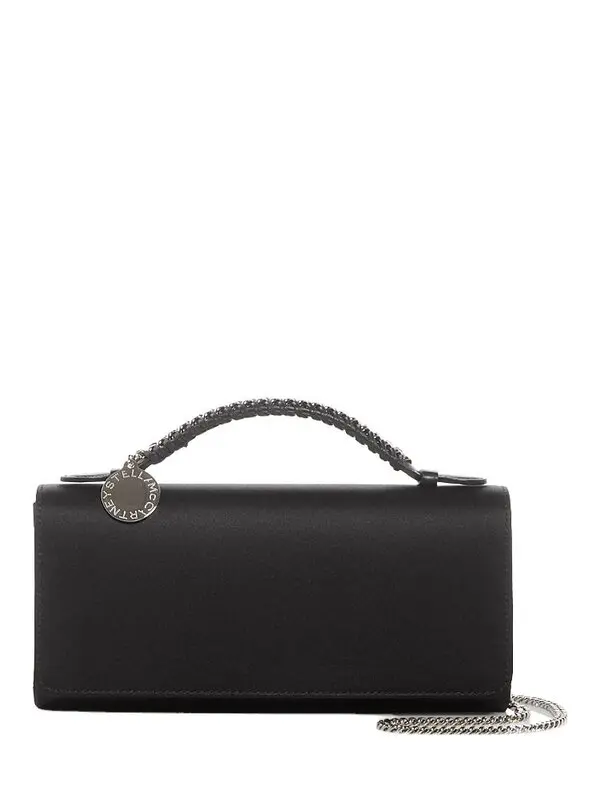 Stella McCartney Falabella Top Handle Clutch - Black