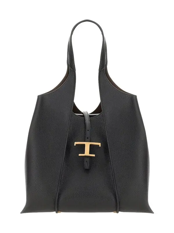 TOD'S T-timeless Medium Shopping Bag - Black