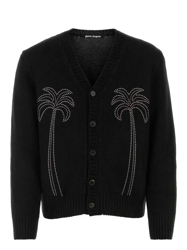 Palm Angels Cardigan - Black