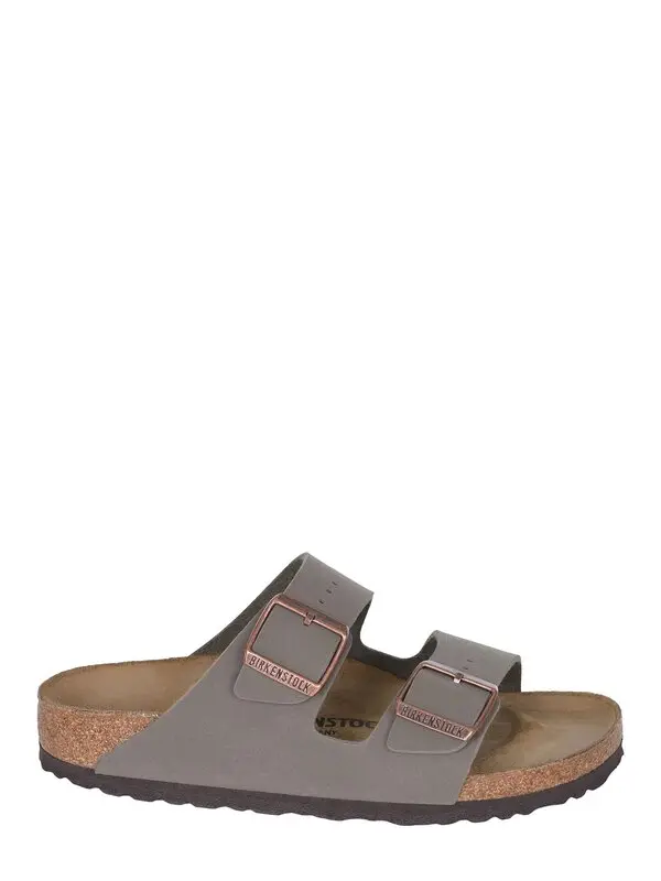 BIRKENSTOCK Arizona Eco-friendly Leather Slippers - Fango