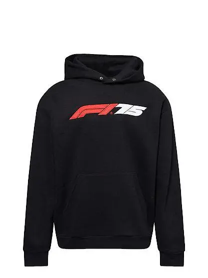 FORMULA 1 F175 Logo-embroidered Cotton-blend Hoody - Black