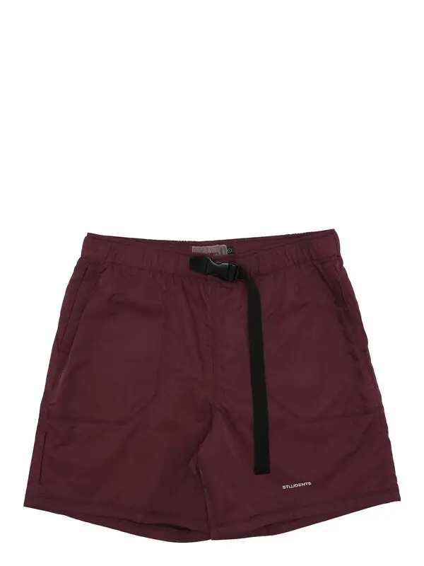 STUDENTS Classic Utility Nylon Shorts - Maroon