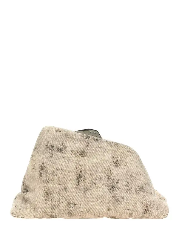 Attico Day Off Nappa Clutch - Gray