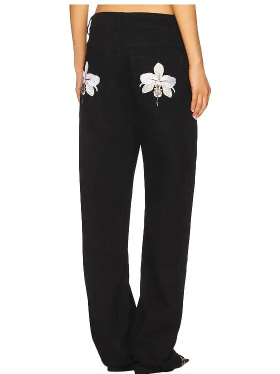 1XBLUE Orchid Jean - Black
