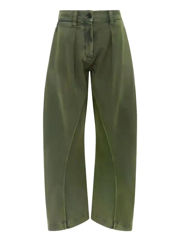 JW Anderson Twisted-seam Trousers - Green