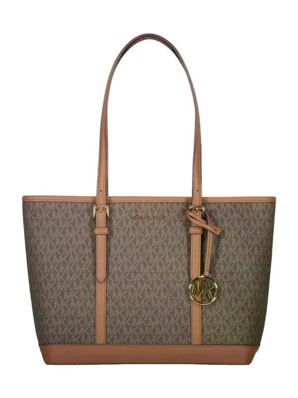 Michael Kors Jet Set Monogram Tote Bag - Brown