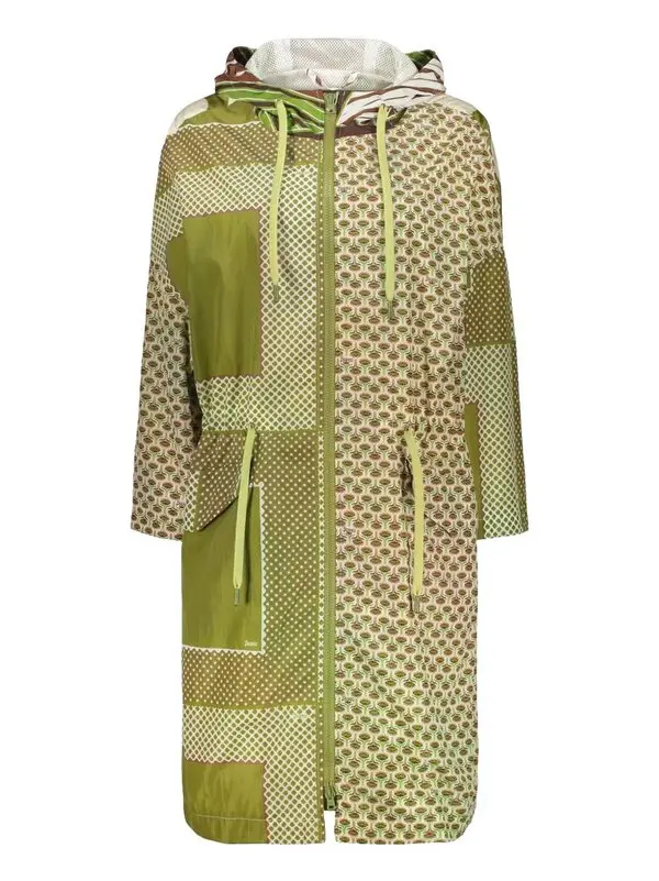 Herno Mix-print Jacket - Green