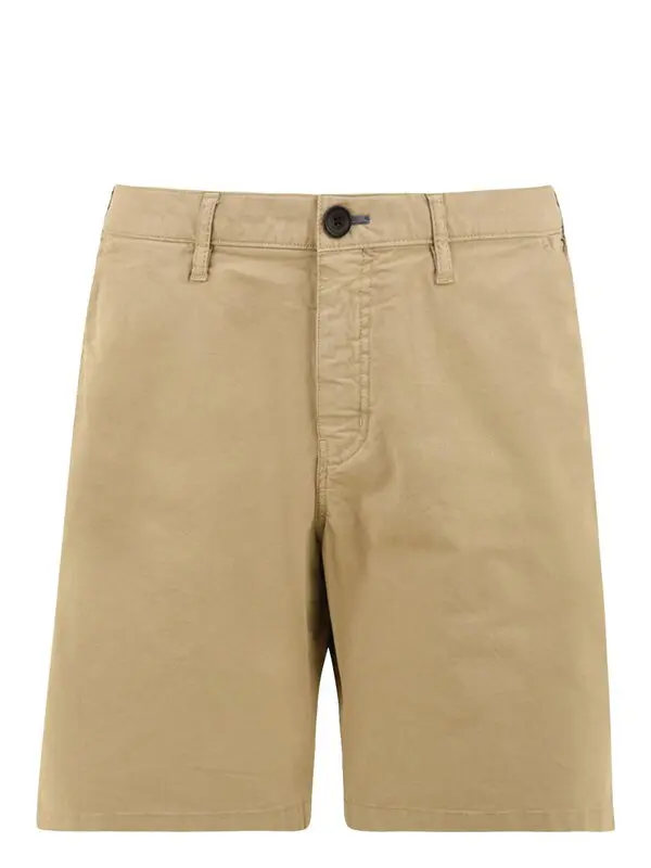 Paul Smith Organic Cotton Twill Shorts - Beige