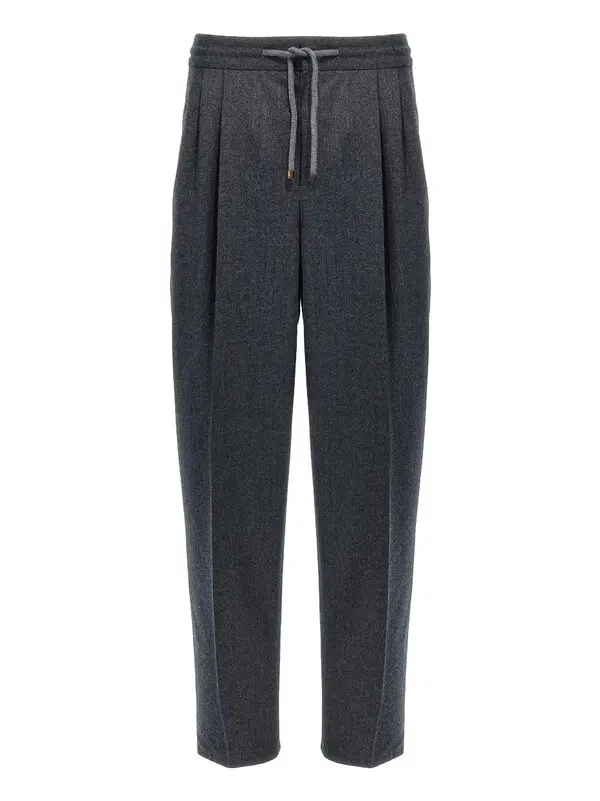 Brunello Cucinelli Regular Fit Trousers - Grey