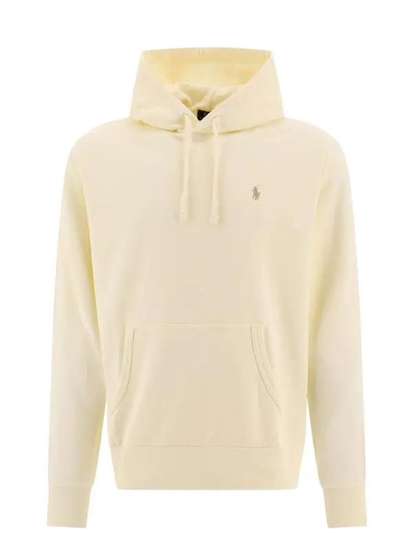 Ralph Lauren Cotton Loopback Hoodie - Beige