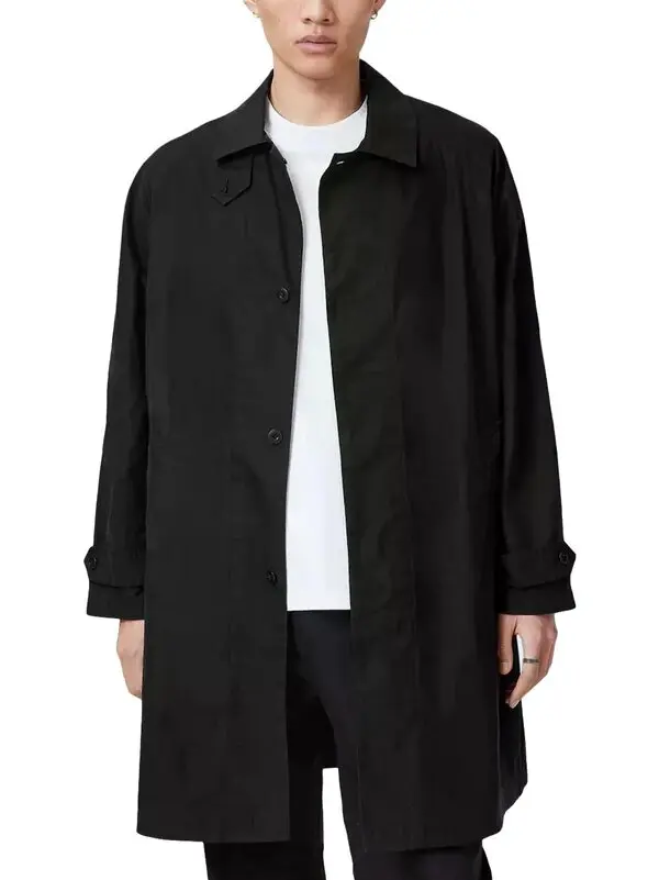 All Saints Tillman Button-fastening Coat - Black