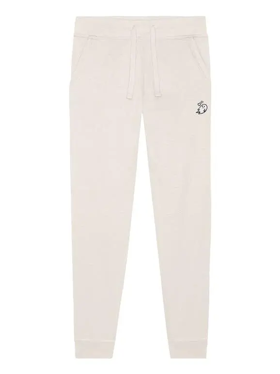 DALIX Heartly Ghost Midweight Fleece Jogger Pant - Bone