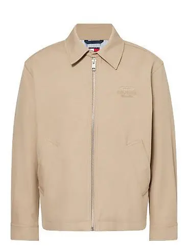 Tommy Hilfiger Embroidered Cotton Jacket - Camel