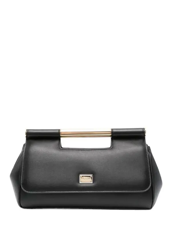 Dolce & Gabbana Sicily Medium Leather Clutch - Black
