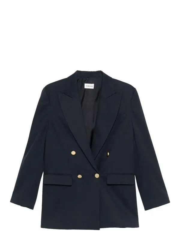 P.a.r.o.s.h Cotton-blend Blazer Jacket - Blue