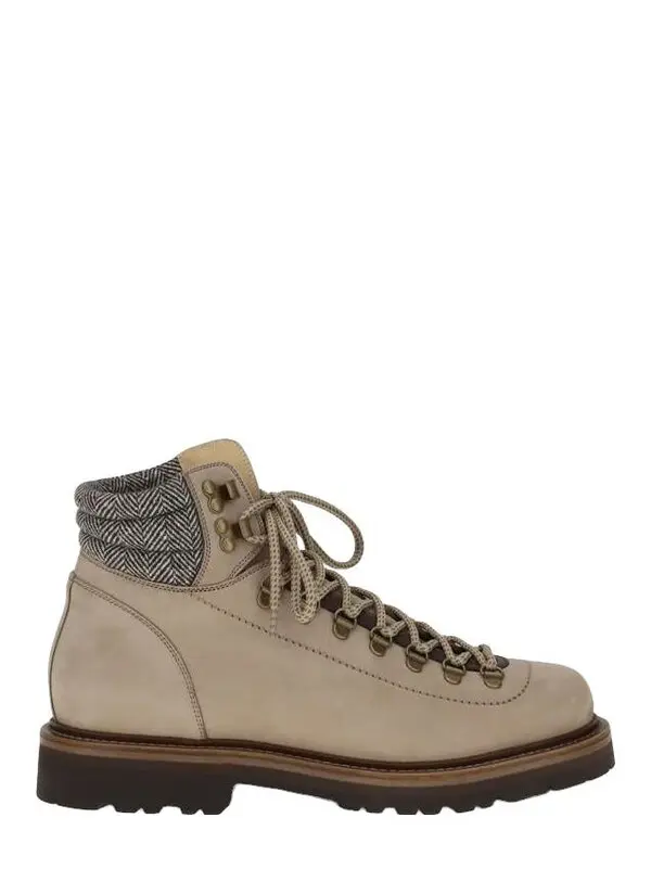 Brunello Cucinelli Lace-up Boots - Beige