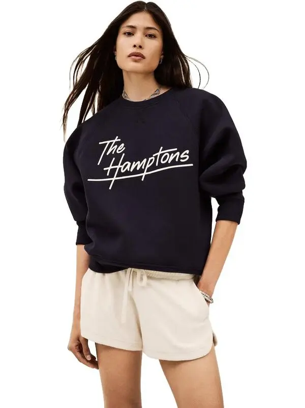 Ba&sh Cedar Short Sweatshirt - Blue