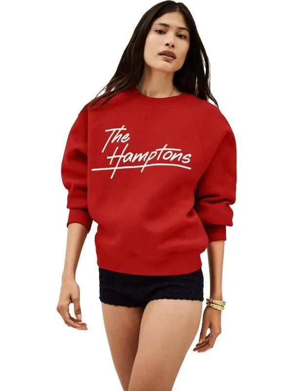 Ba&sh Cedar Short Sweatshirt - Red