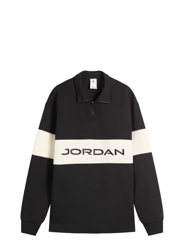 JORDAN Golf Half Zip Top - Black/dark Shadow