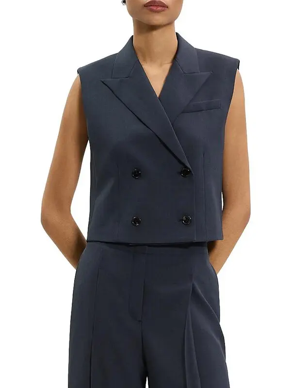 Theory Double-breasted Vest - Nocturnal Way