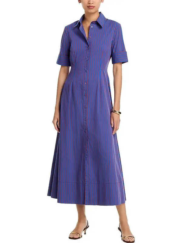 Staud Joan Striped Dress - Atlas Stripe