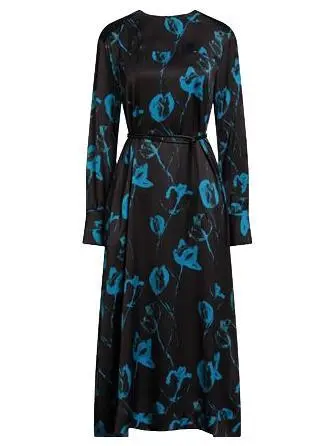 Liviana Conti Midi Flared Dress - Brown