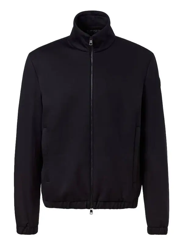 Moncler Simorre Cotton-blend Jersey Jacket - Blue
