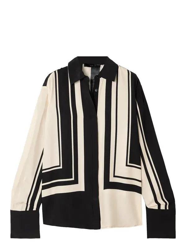Sir The Label Pietra Printed Silk Crepe De Chine Shirt - Multi